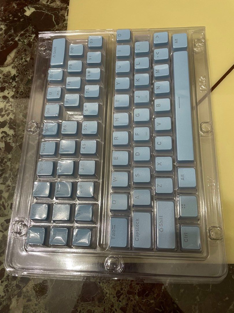 Blue pudding keycaps PBT doubleshot, Computers & Tech, Parts ...