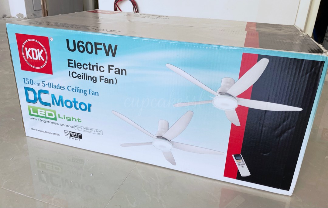 Brand new KDK U60FW Ceiling Fan, Furniture & Home Living, Lighting ...