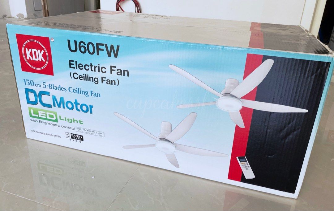Brand new KDK U60FW Ceiling Fan, Furniture & Home Living, Lighting ...