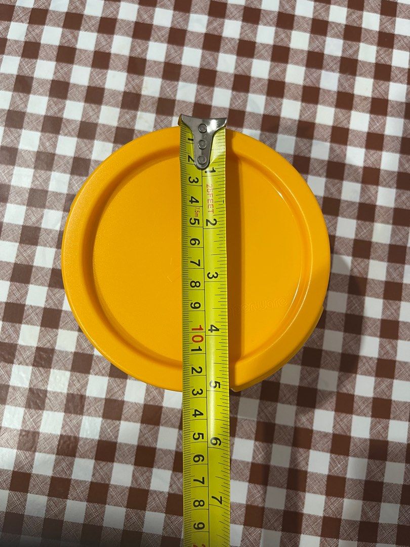 Brand New Yellow Tupperware Round Container, Furniture & Home Living ...