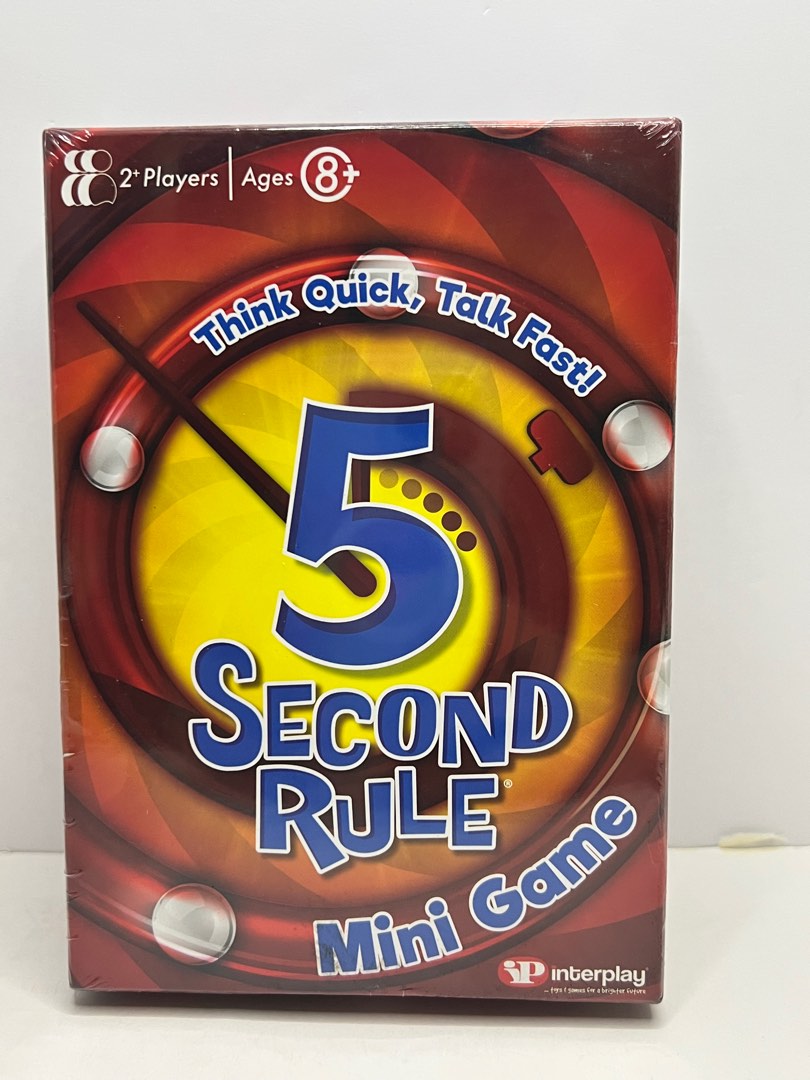 Brandnew 5 Second Rule Game, Hobbies & Toys, Toys & Games on Carousell