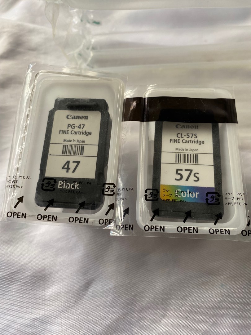 Canon PG 47 ink cartridge / 57s ink cartridge, Computers & Tech ...