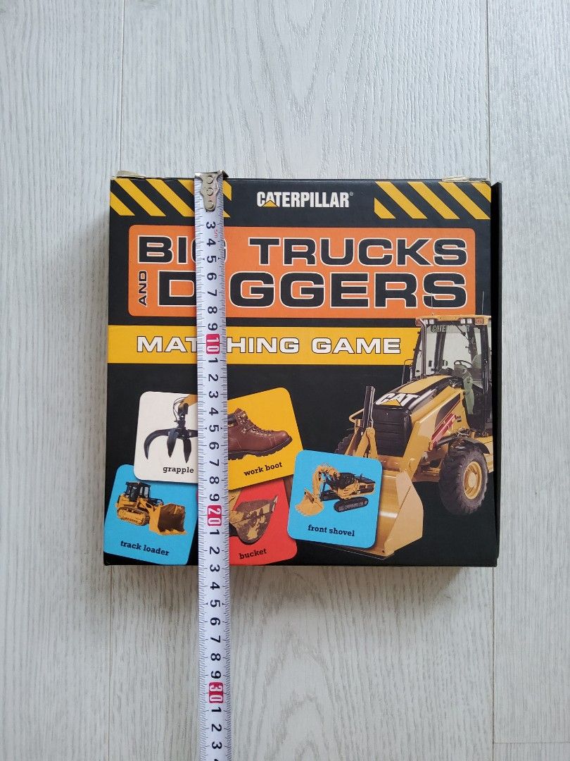 Caterpillar - Big Trucks and Diggers Matching Game - Flip & Match Card ...
