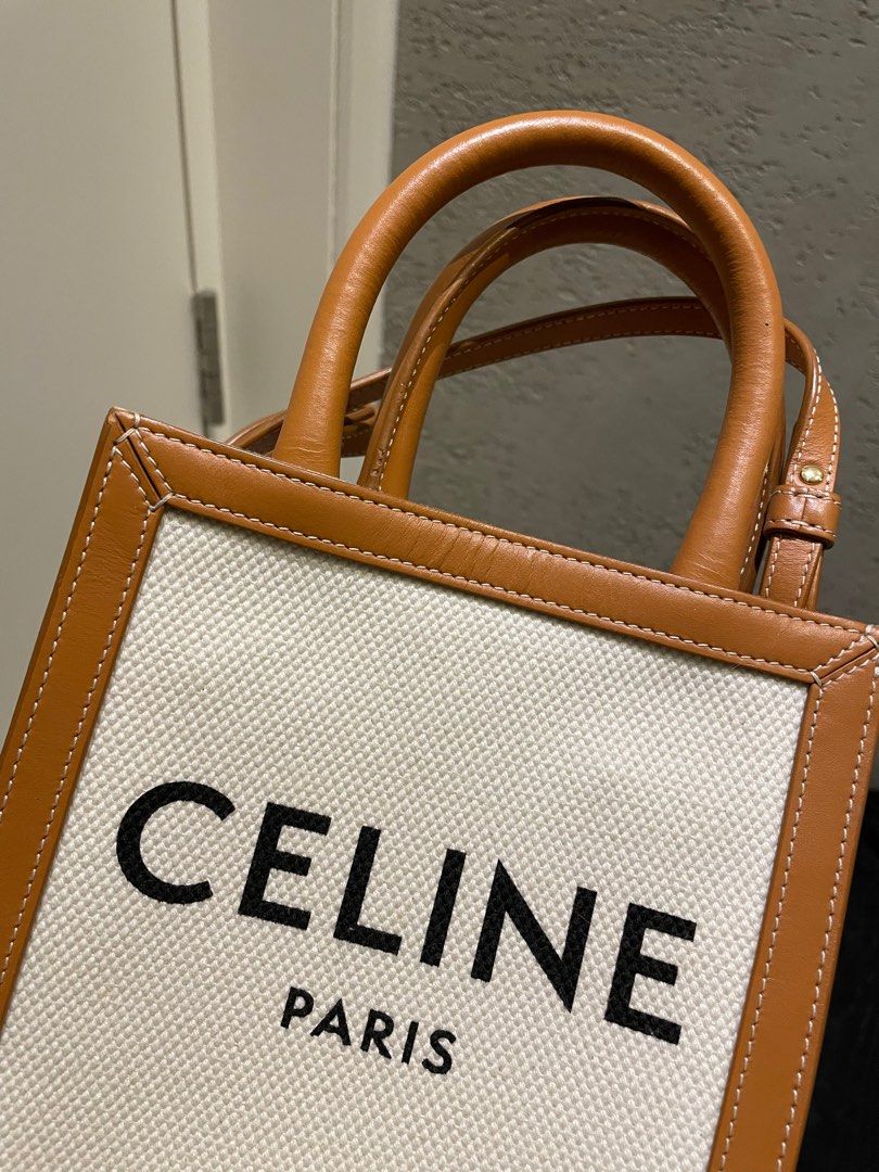 Celine Mini Vertical Cabas bag, 名牌, 手袋及銀包 - Carousell