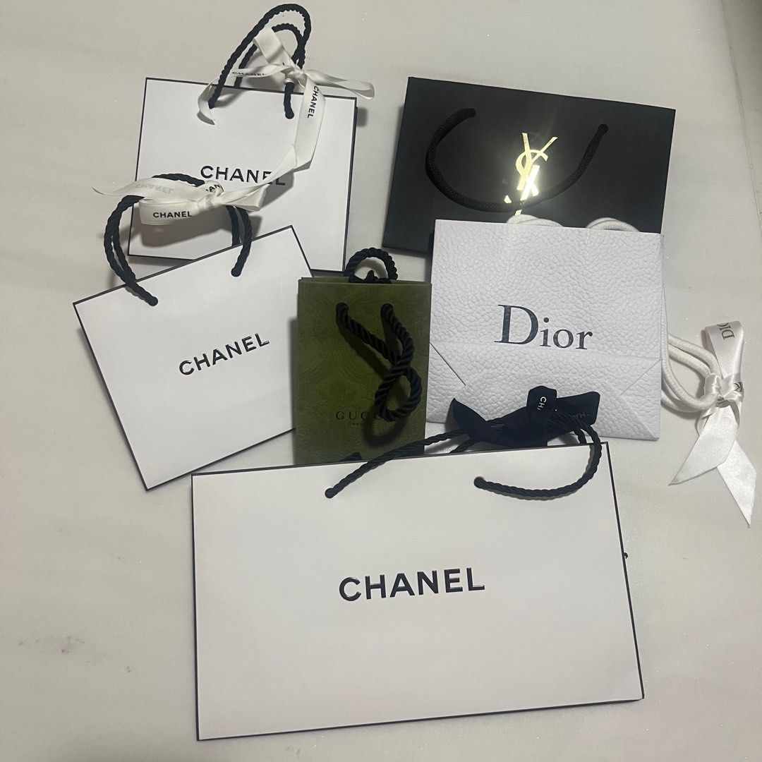 Chanel Dior YSL Gucci Paper Bag, Luxury, Bags & Wallets on Carousell