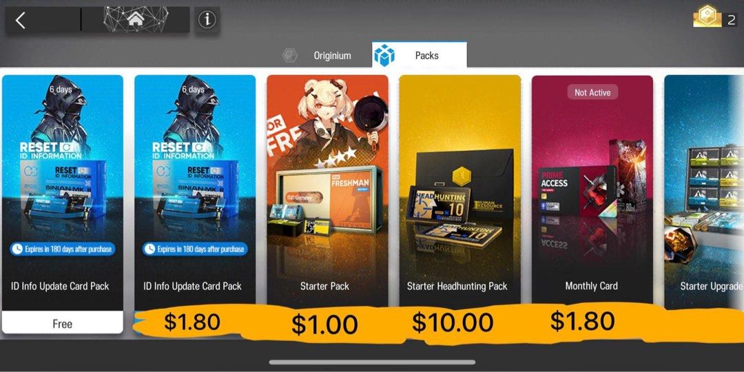 [CHEAPEST] Arknights Originium Originite Prime Packs Recharge Top Up ...