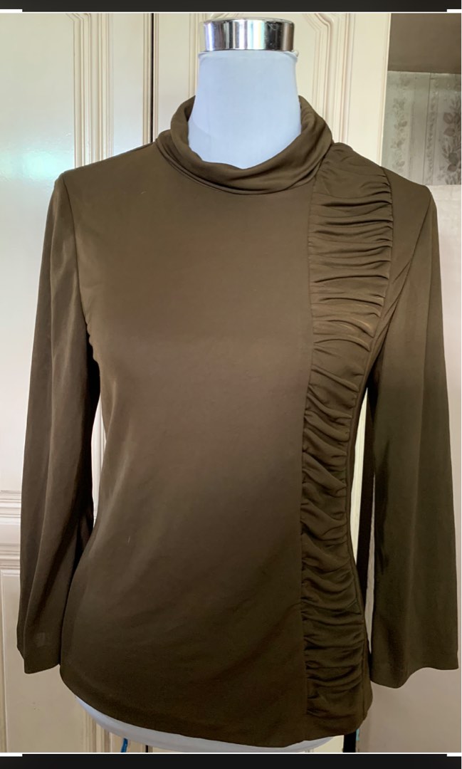 Chocolate Brown Top, Women's Fashion, Tops, Longsleeves on Carousell
