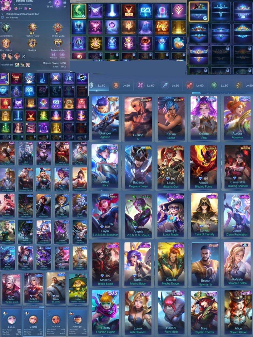 Collector Granger X KOF Gusion | 3 Zodiac | 3 Blazing Force | 1 Saint ...