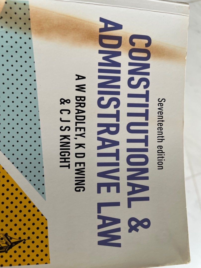 Constitutional and Administrative Law. Pearson. 17th edition., Hobbies ...