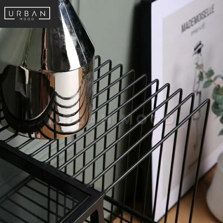 CRESTON Minimalist Wireframe Display Shelf, Furniture & Home Living ...