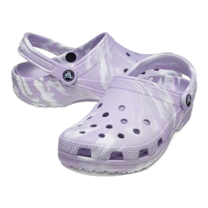 Crocs purple, Women's Fashion, Footwear, Sandals on Carousell