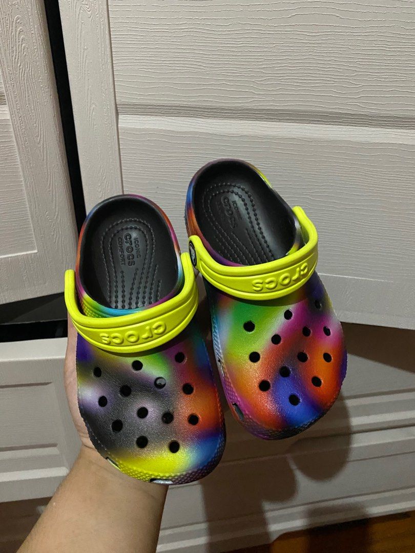 Crocs Tie-Dye (C10), Babies & Kids, Babies & Kids Fashion on Carousell