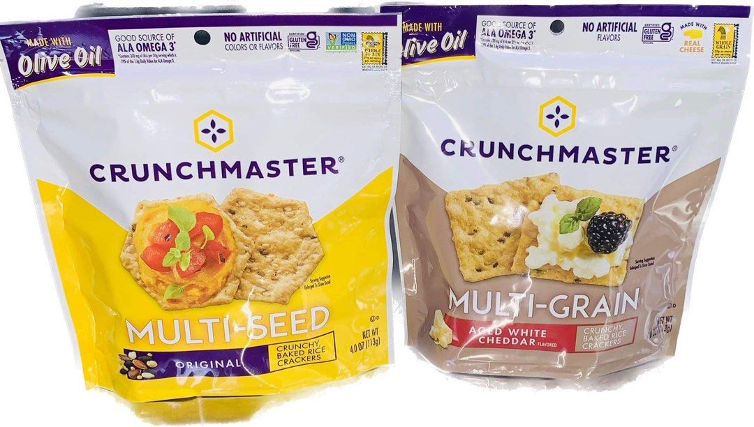 CRUNCHMASTER MULTISEED BAKED RICE CRACKERS 113G, Food & Drinks, Other ...