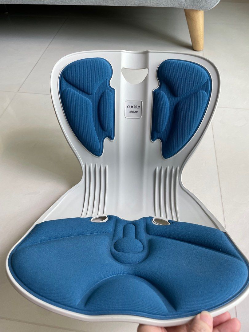 Curble comfy posture correction chair (Ablue), Furniture & Home Living ...