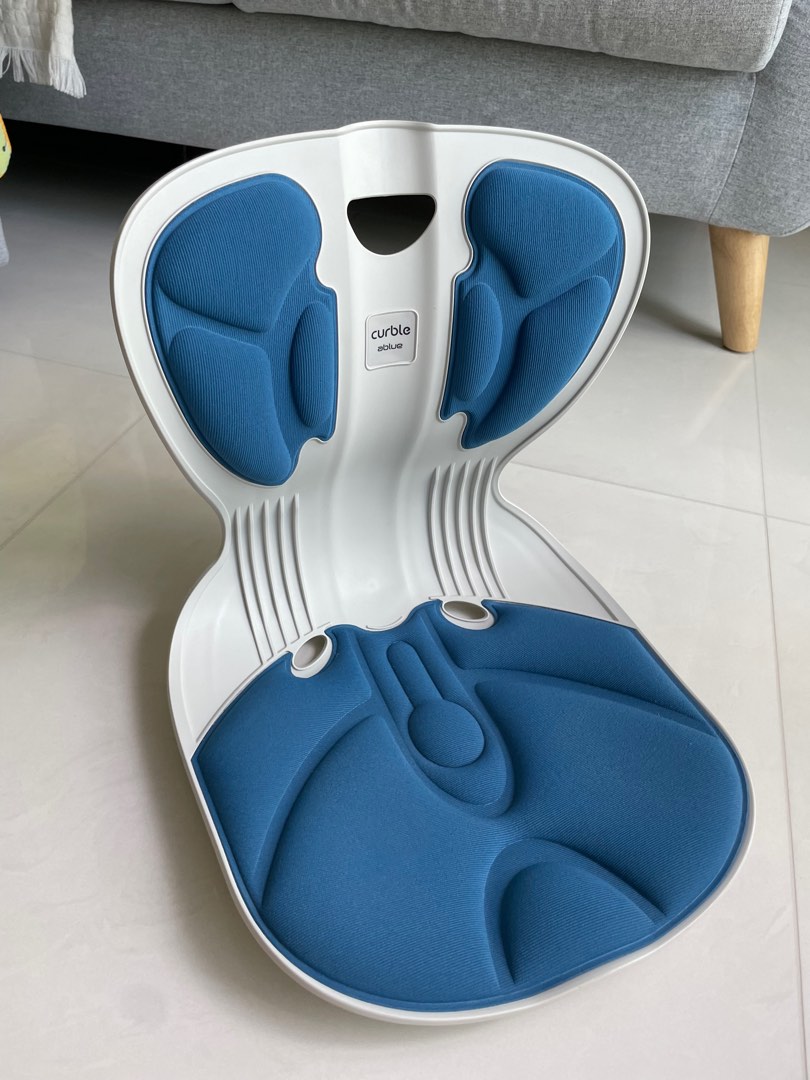 Curble comfy posture correction chair (Ablue), Furniture & Home Living ...