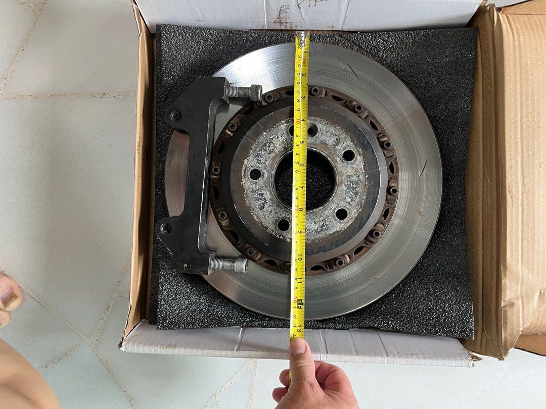 D1 spec disc rotor and adapter for D1 spec RS caliper.( for Mitsubishi ...