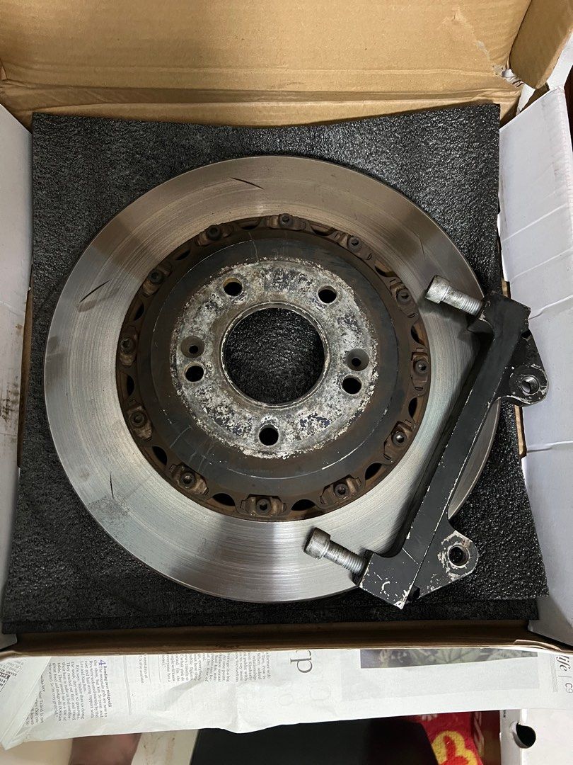 D1 spec disc rotor and adapter for D1 spec RS caliper.( for Mitsubishi ...