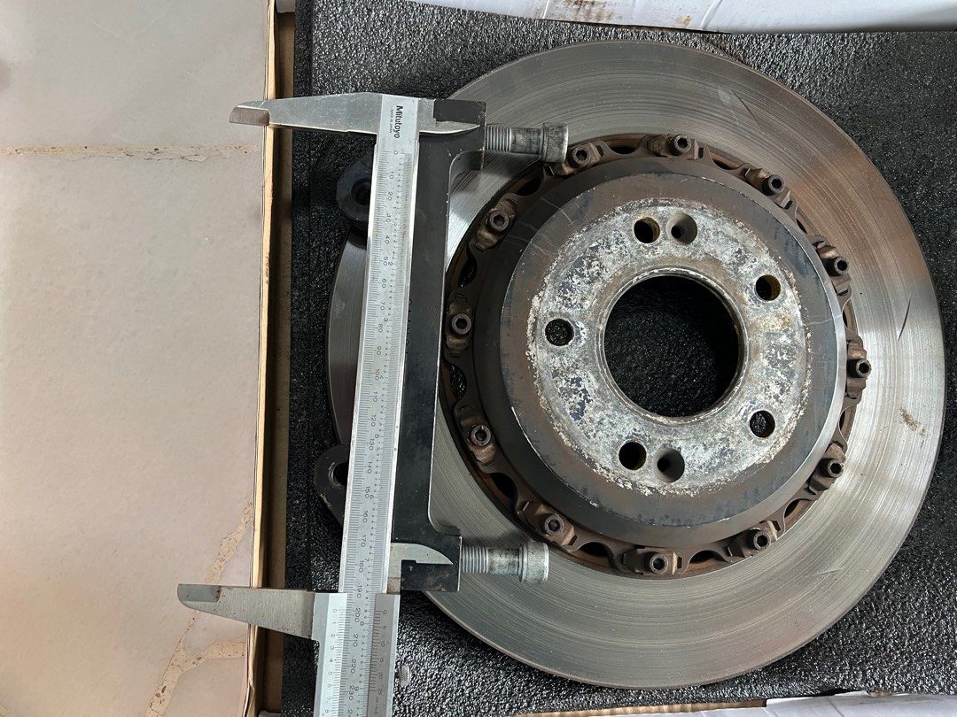 D1 spec disc rotor and adapter for D1 spec RS caliper.( for Mitsubishi ...