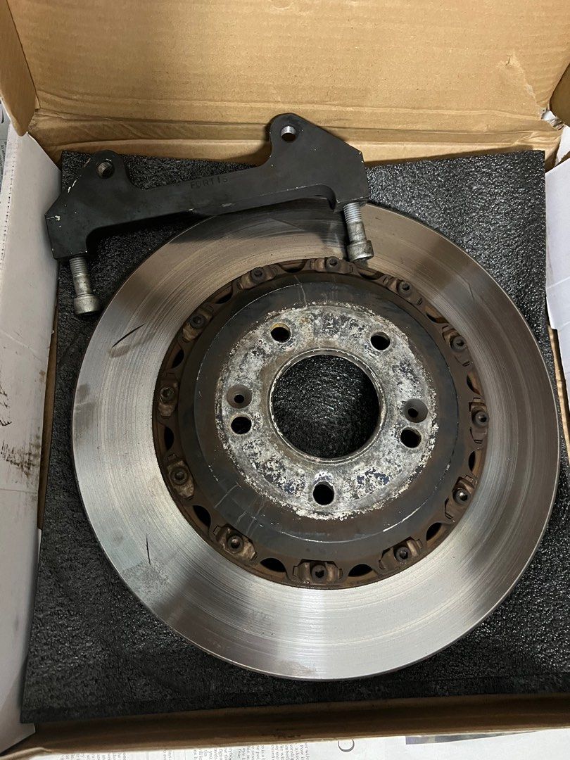 D1 spec disc rotor and adapter for D1 spec RS caliper.( for Mitsubishi ...