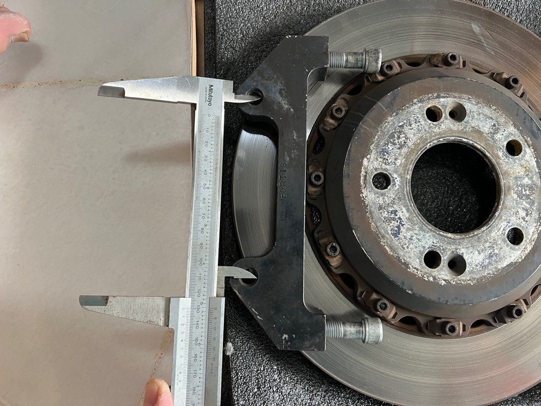 D1 spec disc rotor and adapter for D1 spec RS caliper.( for Mitsubishi ...