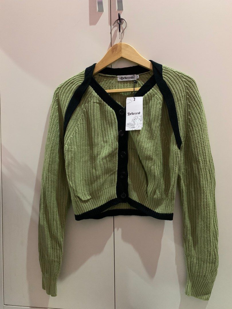 Deliccent Korean Brand Cardigan, Fesyen Wanita, Pakaian Wanita, Baju ...