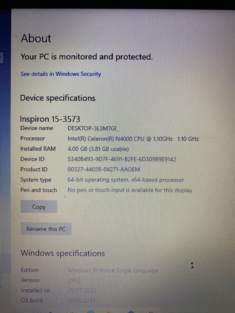 Dell Inspiron 15 3573, Computers & Tech, Laptops & Notebooks on Carousell