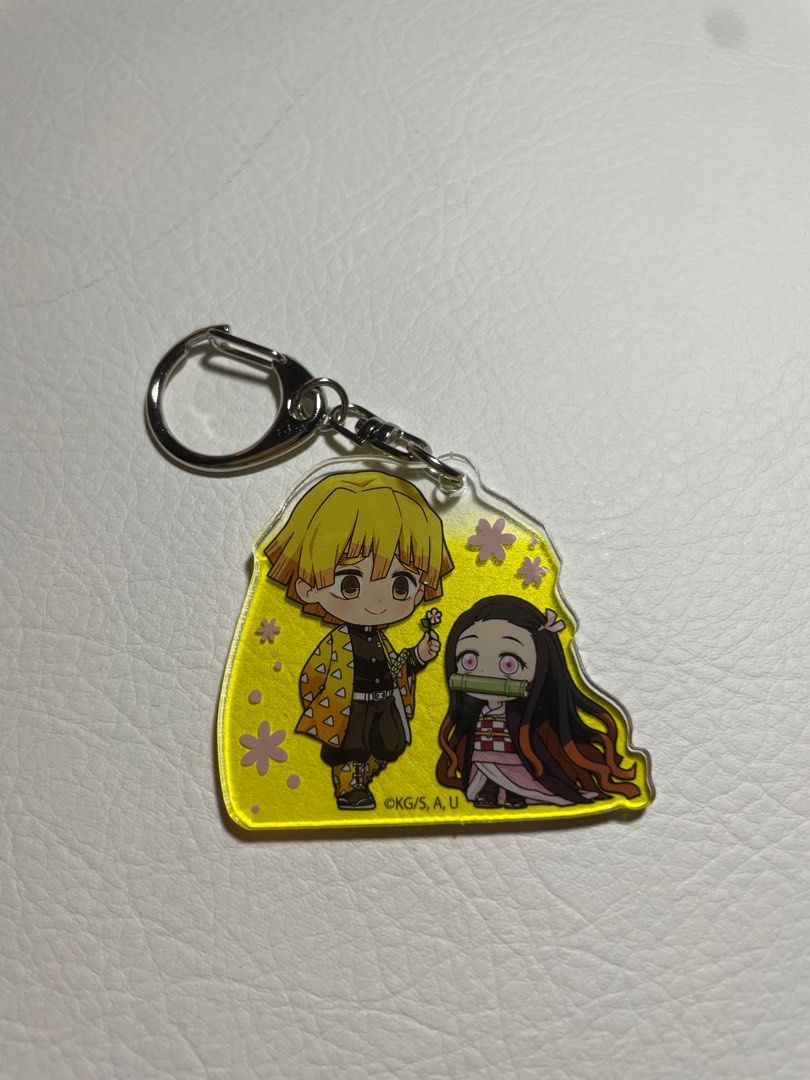 demon slayer zenitsu & nezuko keychain, Hobbies & Toys, Memorabilia ...