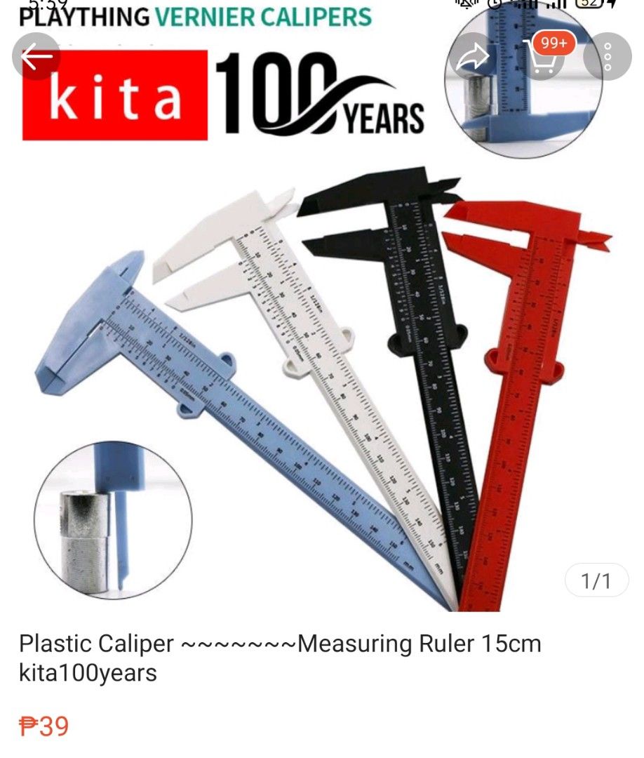 Dental Plastic Caliper. Measuring tool. on Carousell