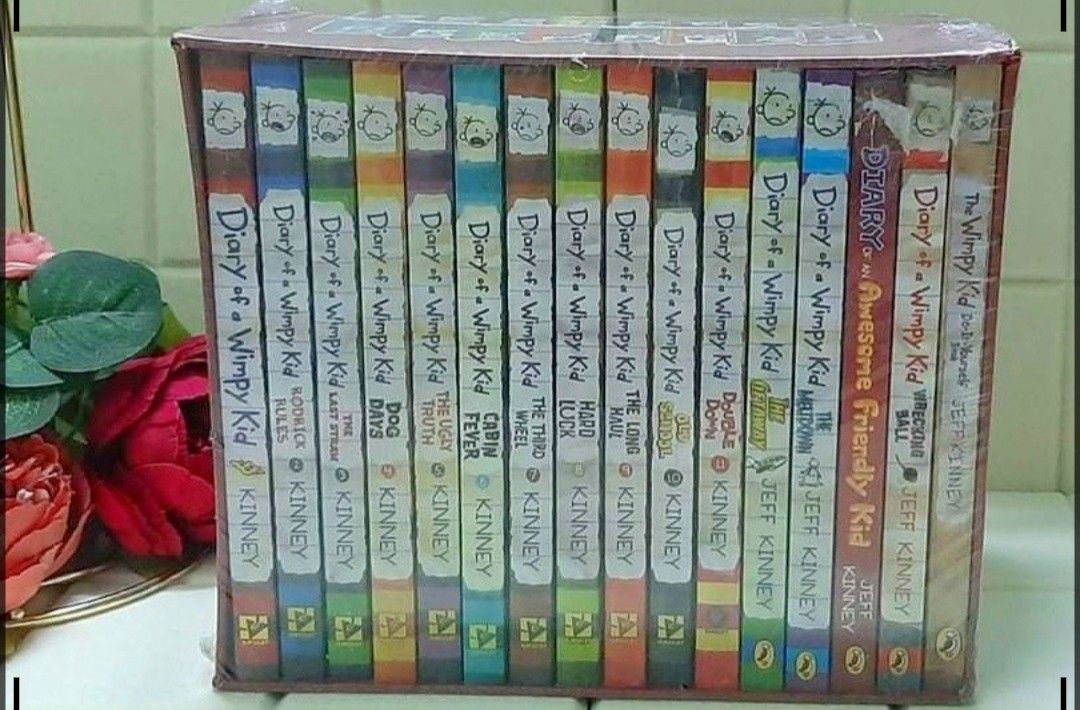Diary of a Wimpy Kid 16 Books Collection Set by Jeff Kinney, Hobbies ...