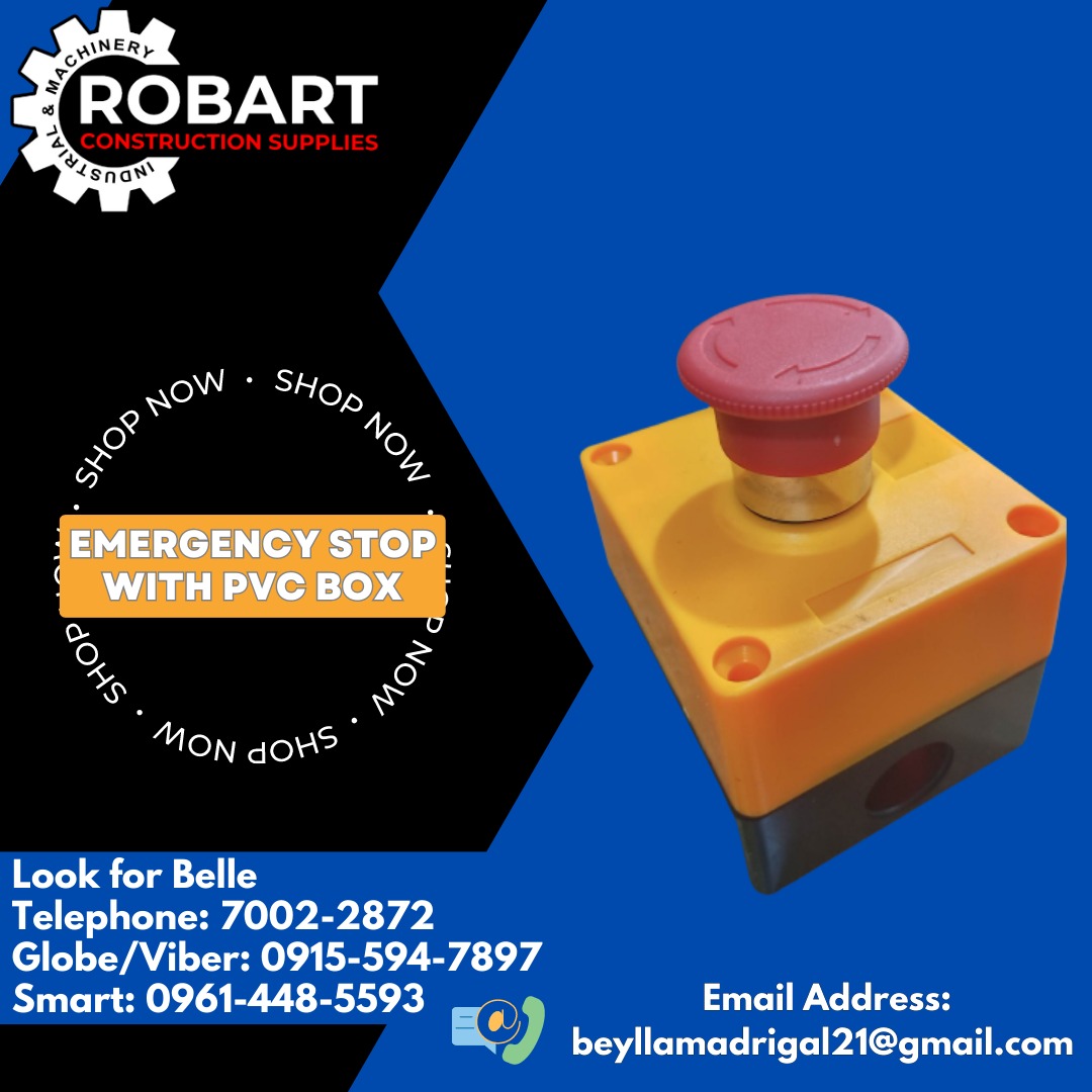 Emergency Stop with PVC Box, Commercial & Industrial, Construction ...