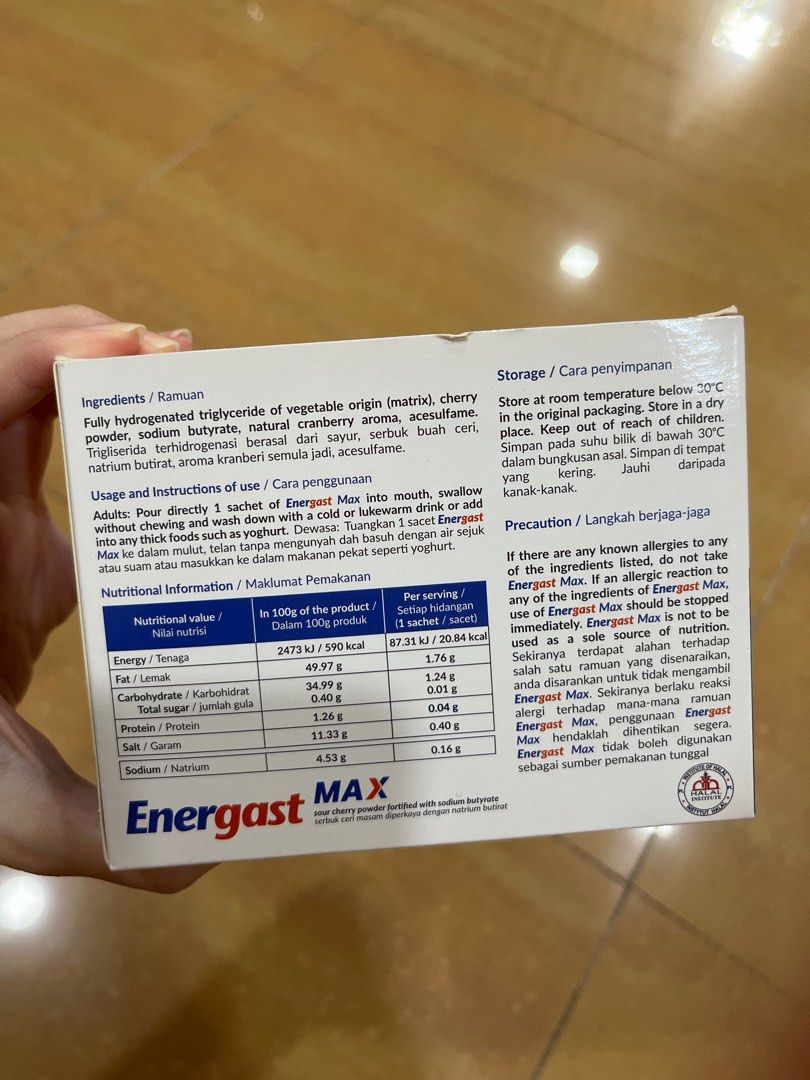 Energast Max, Health & Nutrition, Health Supplements, Vitamins ...