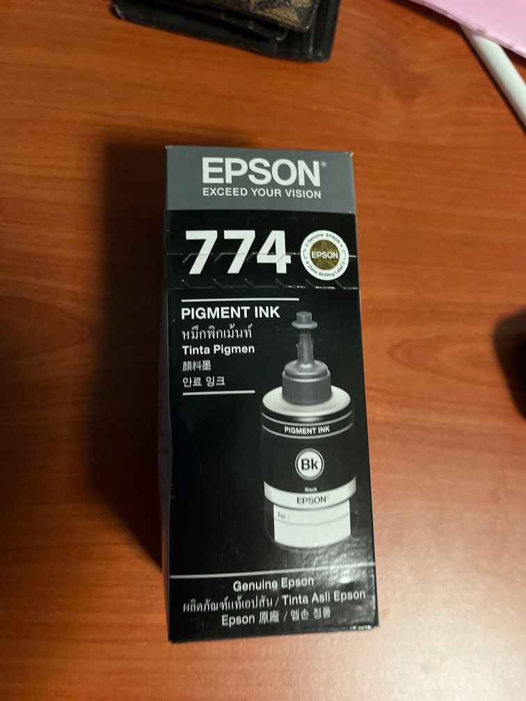 Epson Black Ink bottle 774 Ink tank Printer Original, Computers & Tech ...