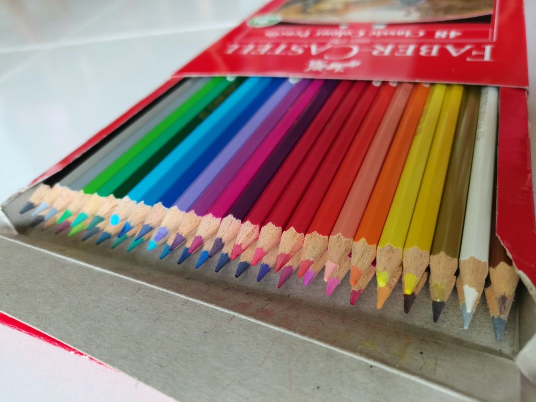 Faber-Castell 48 Classic Colour Pencils, Hobbies & Toys, Stationery ...