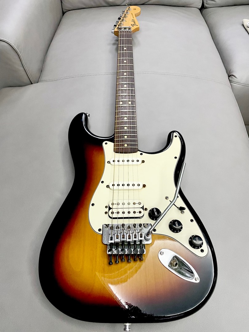 Fender HSS Floyd Rose Stratocaster Standard Electric Guitar, RW FB, 3 ...