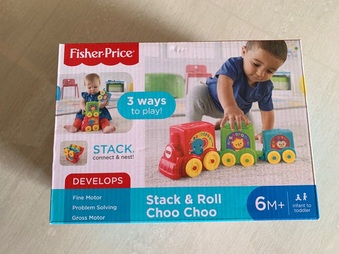 Fisher Price Stack and roll train, Hobbies & Toys, Toys & Games on ...