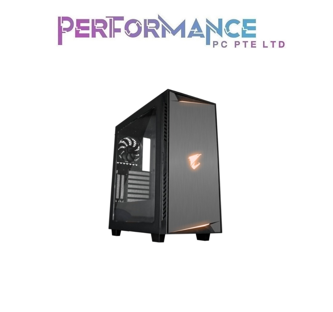 GIGABYTE AC300W LITE AORUS ATX Chassis with Transparent Side Panel, RGB ...