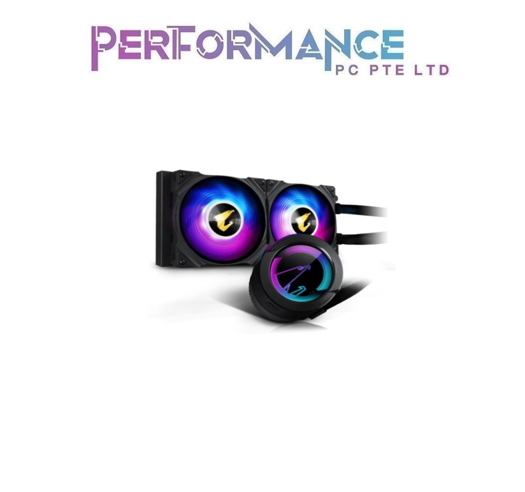 GIGABYTE AORUS WATERFORCE 240 AIO CPU Cooler,2*120mm ARGB Fans,60*60mm ...