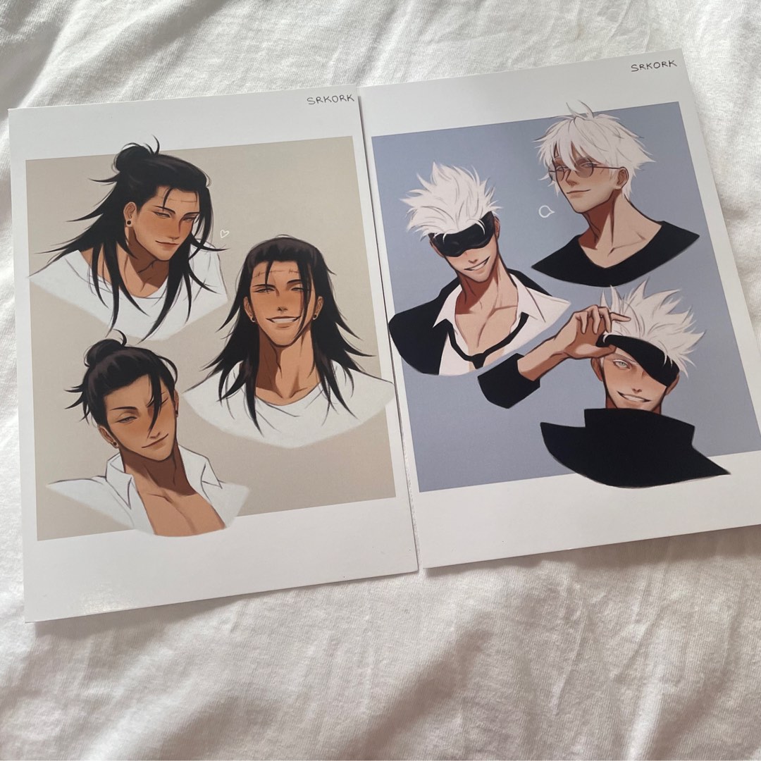 gojo satoru geto suguru satosugu art print (jujutsu kaisen jjk ...