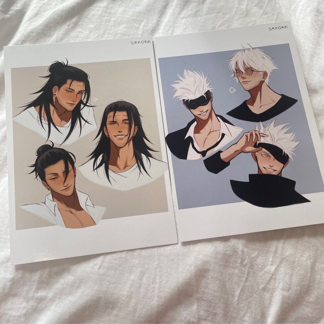 gojo satoru geto suguru satosugu art print (jujutsu kaisen jjk ...