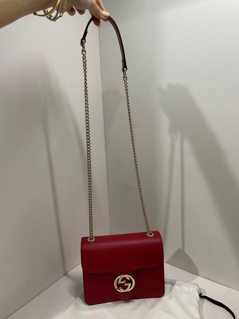 Gucci Interlocking G Crossbody Bag, Luxury, Bags & Wallets on Carousell