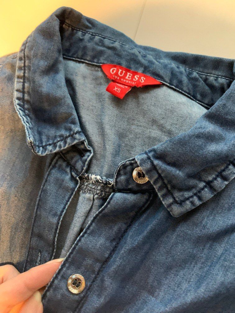 Guess Denim shirt dress, Women's Fashion, Dresses & Sets, Dresses on ...