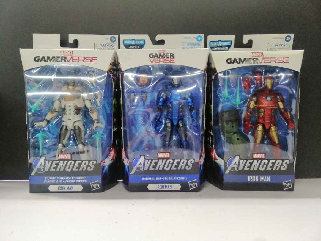 Hasbro Marvel Legends GamerVerse Iron Man (Set of 3), Hobbies & Toys ...