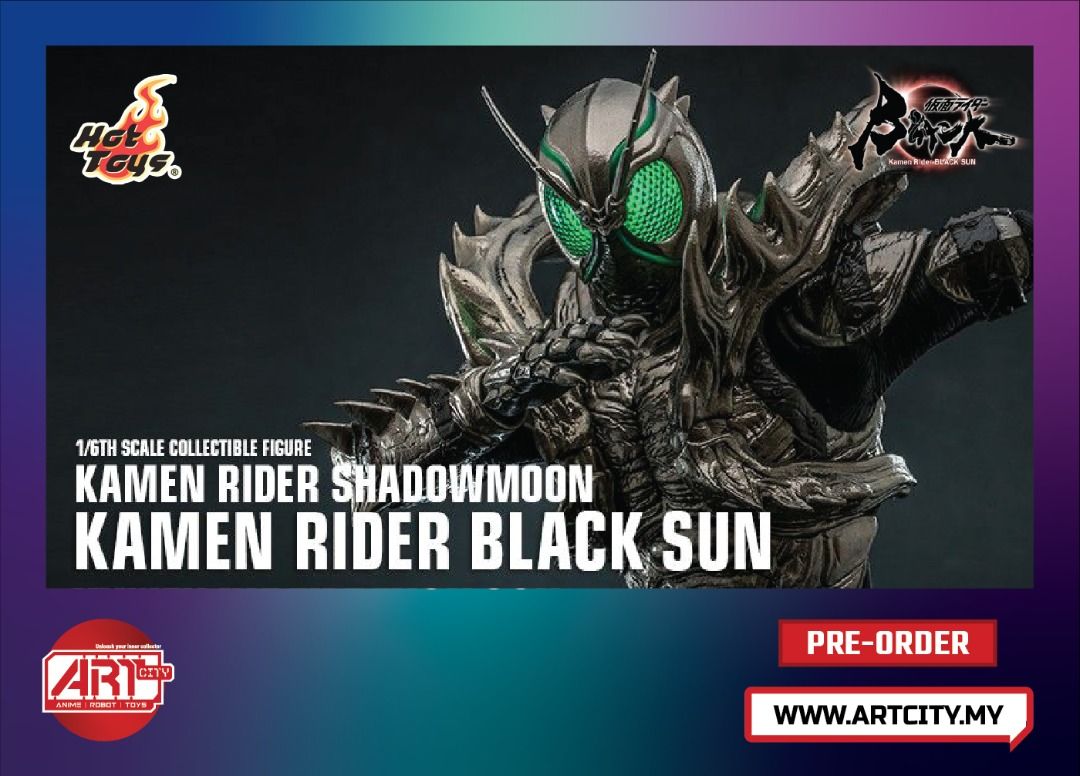 Hot Toys - Kamen Rider Shadowmoon - Kamen Rider Black Sun - 1/6th Scale - TMS101 - TMS101B ...