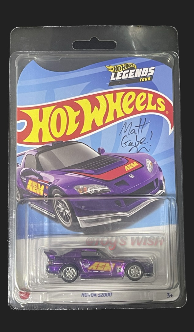 HOT WHEELS Legends Tour JDM Honda S2000[Purple] Signed By Matt Gabe ...