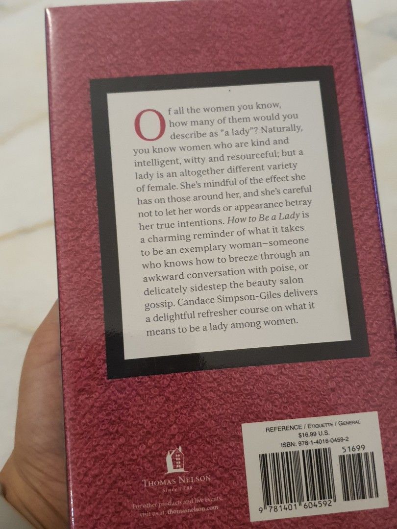 How to be a Lady : a guide to common courtesy book, Hobbies & Toys ...