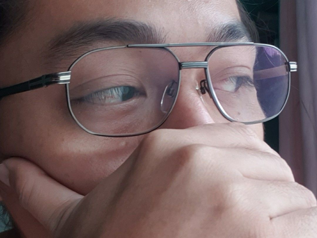 Hoya Aviator Titanium Eyeglass Frame, Men's Fashion, Watches ...