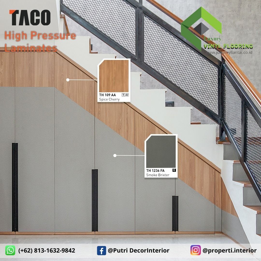 HPL TACO type TH109AA - Spice Cherry uk. 1,22m x 2,44m tebal 0,8mm ...