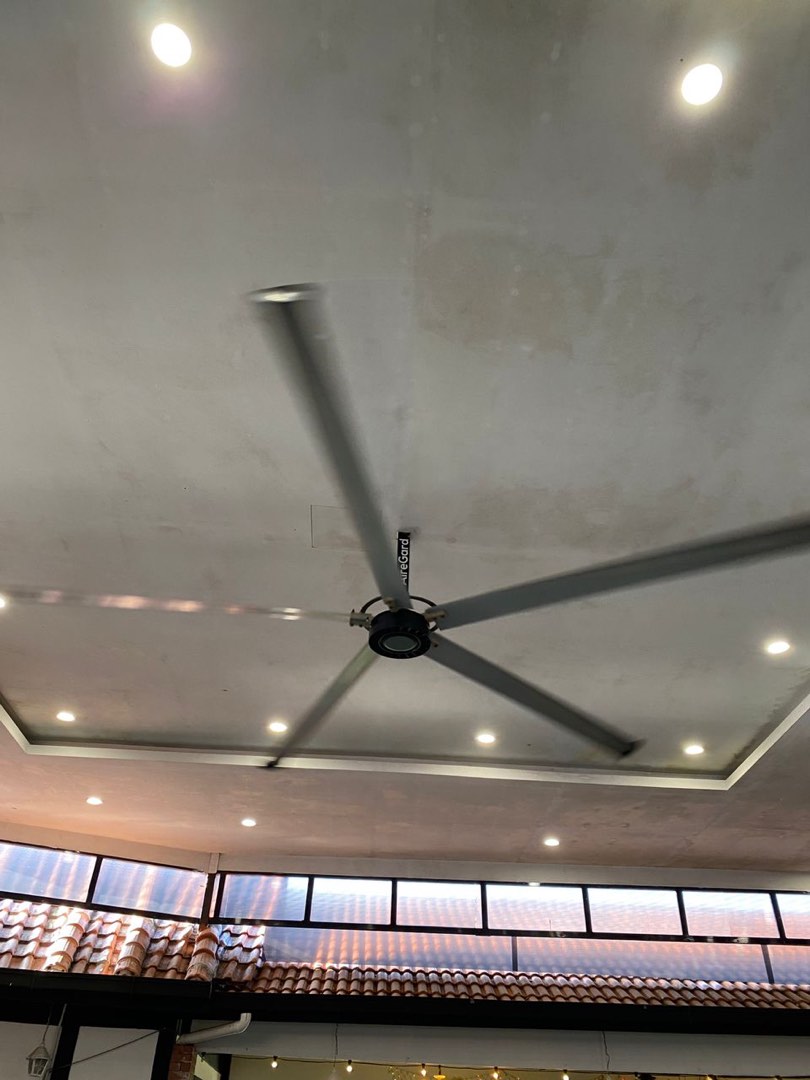 HVLS (high volume low speed fans @ giant fans/kipas helikopter ...