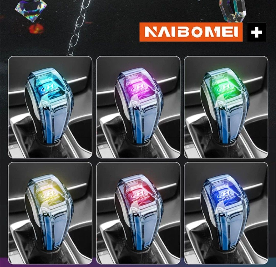 Hyundai elantra ad crystal led shift knob, Car Accessories, Accessories on Carousell