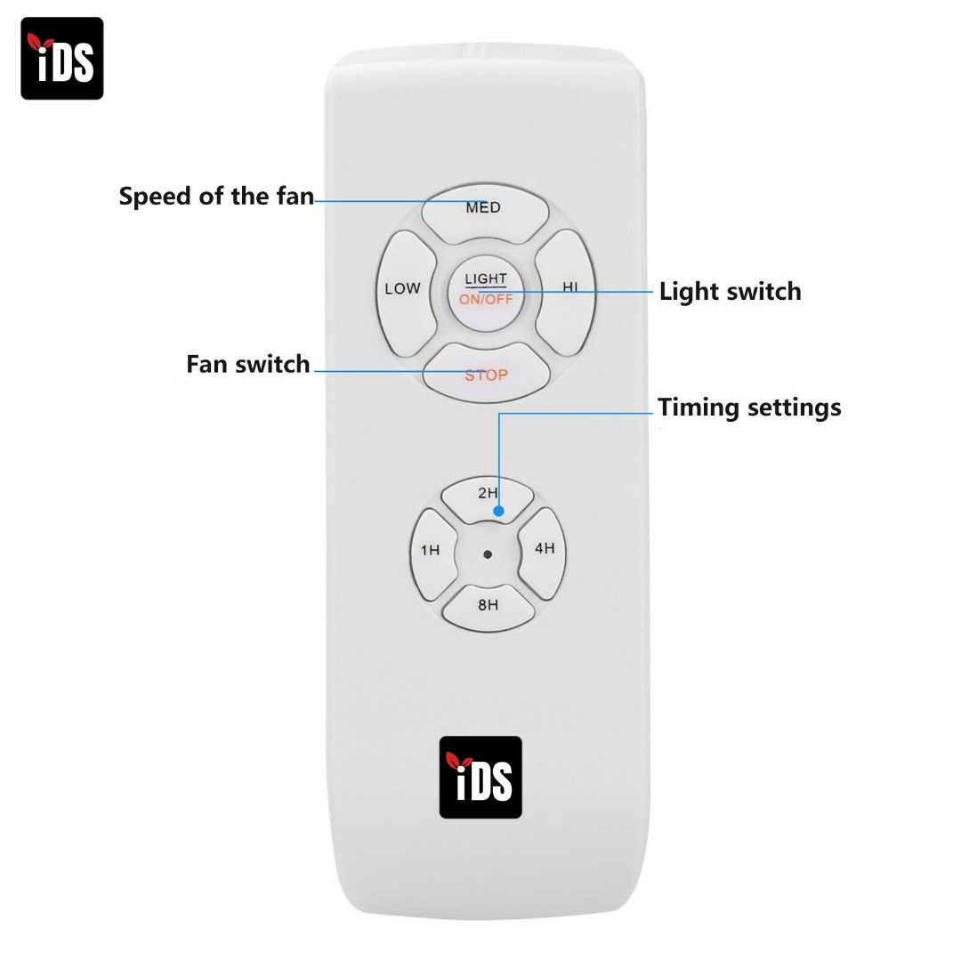 [iDS] Ceiling Fan Remote Control Kit, 3-in-1 Ceiling Fan Light/Timing ...